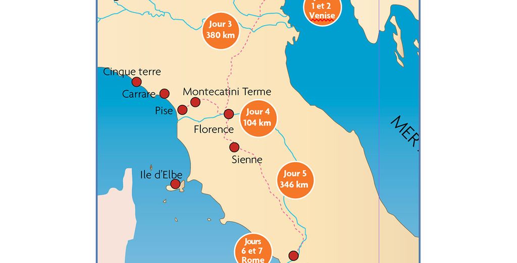 Circuit Grand Tour du Patrimoine : Venise, Pise, Florence, Sienne, Rome ...